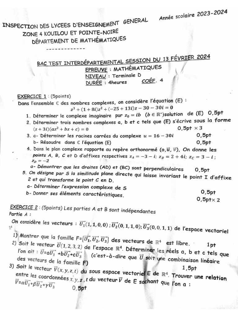 Bac Test | PDF