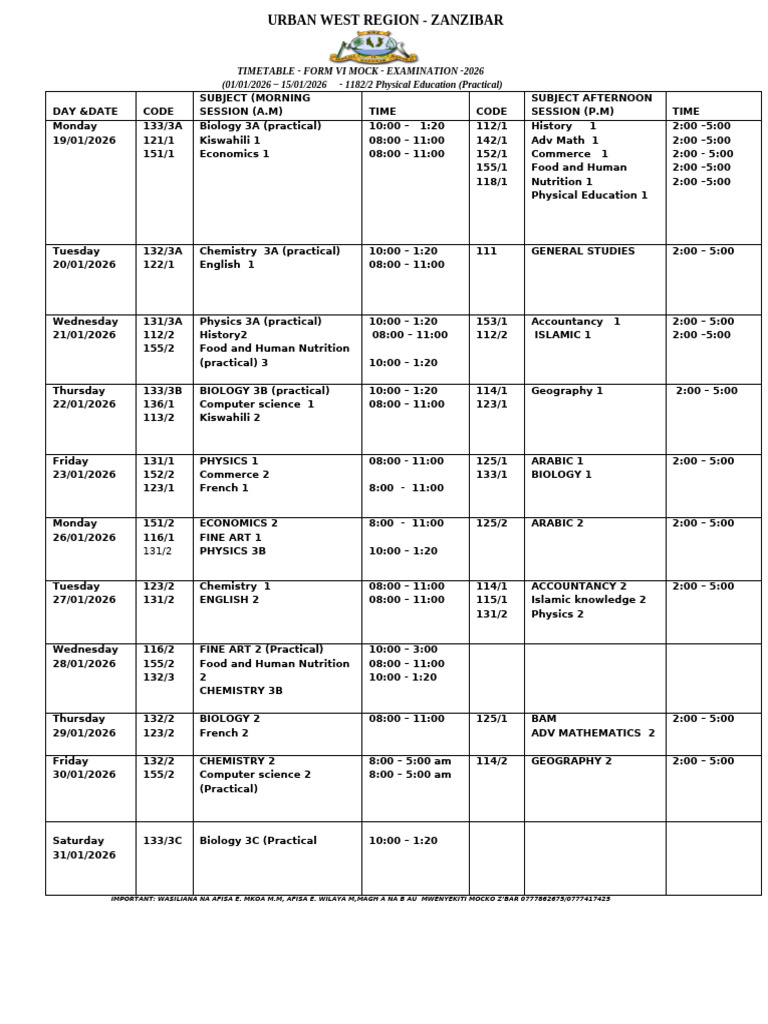 Mock 2026- Last Draft | PDF | Science