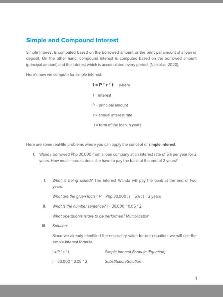 College Logic and Math | PDF | Interest | Compound Interest