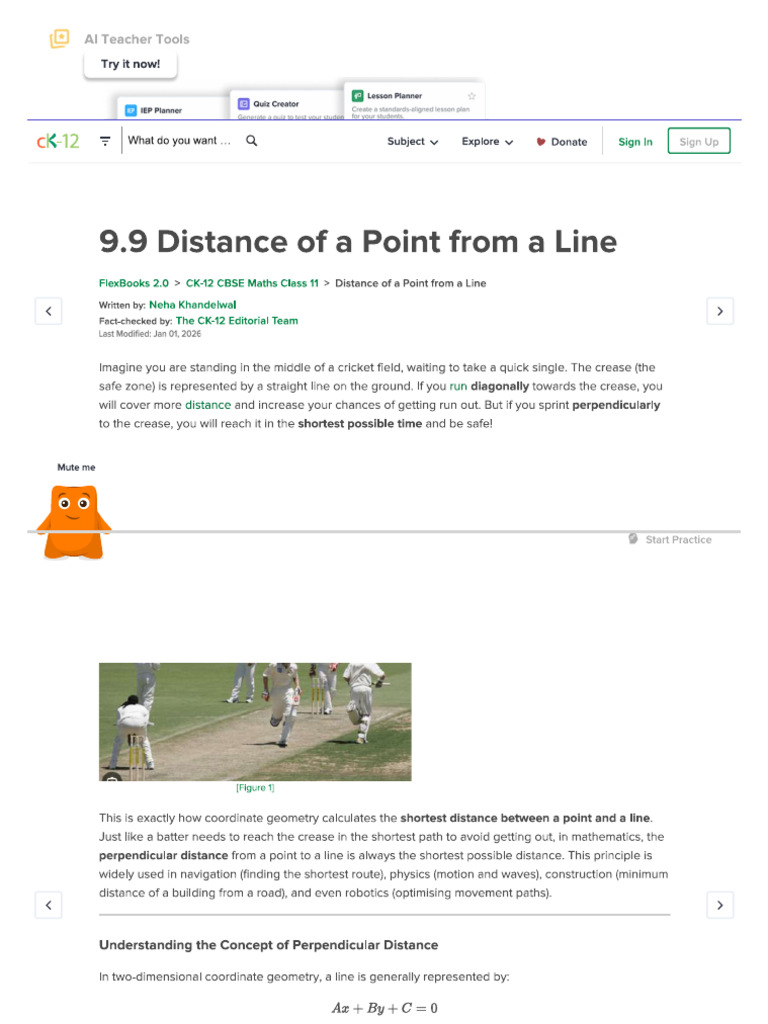 Point to a Distance | PDF