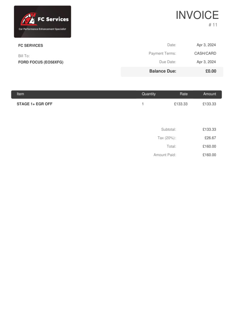 Invoice # 11 | PDF