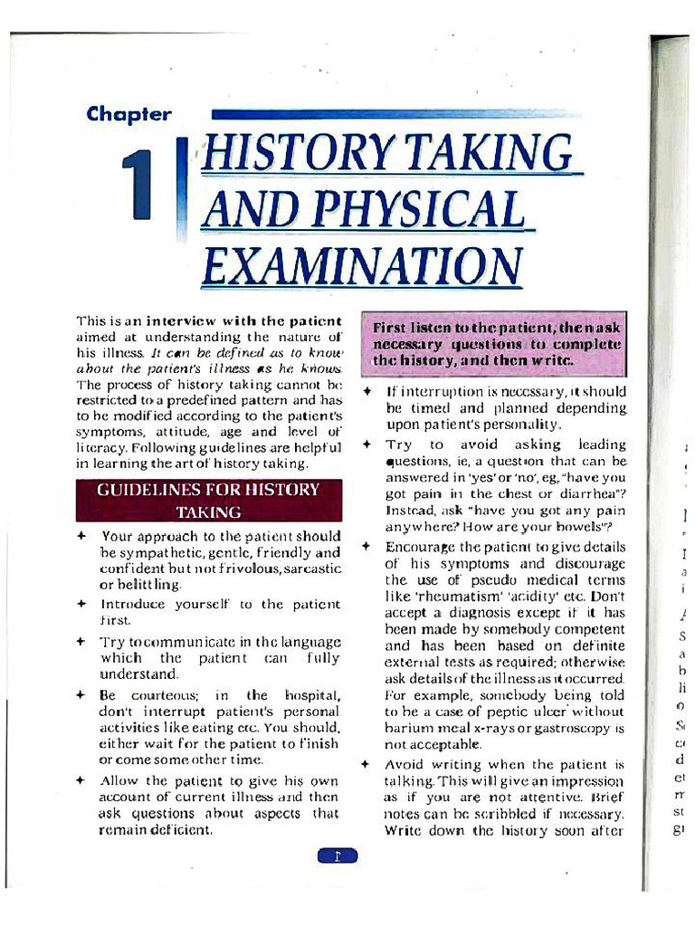 History Taking | PDF