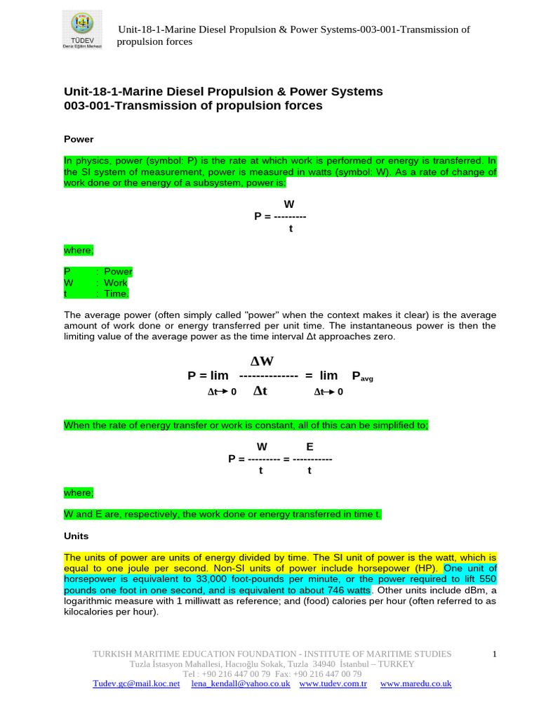 12 Unit 18 1 Marine Diesel Propulsion & Power Systems 003 001 ...