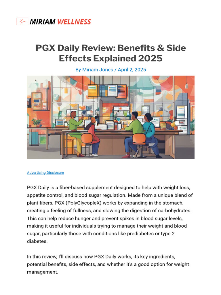 PGX Daily: Weight Loss & Blood Sugar Aid | PDF | Dietary Fiber | Diet ...