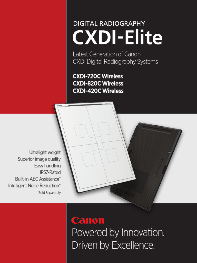 Canon CXDI Elite Wireless Radiography | PDF | Radiography | Imaging