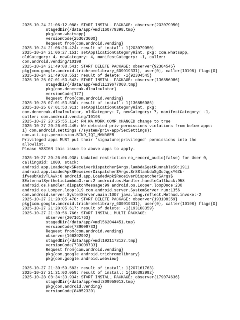 Pm Debug Info | PDF | Android (Operating System) | Personal Digital Assistant