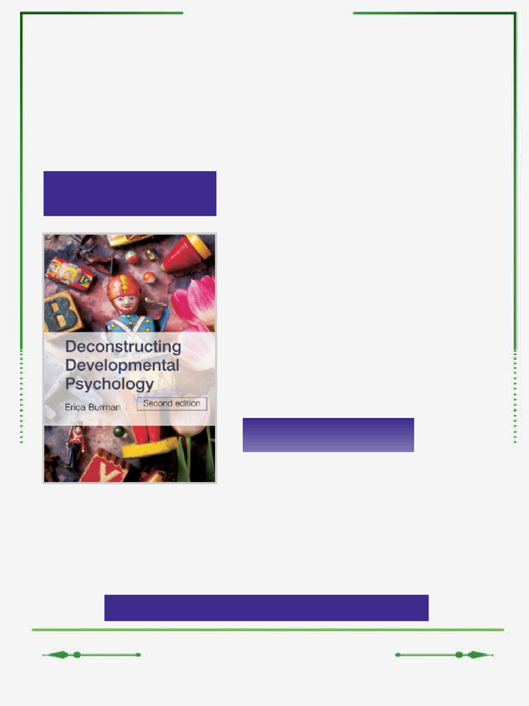 30385Deconstructing Developmental Psychology 2nd ed Edition Erica ...