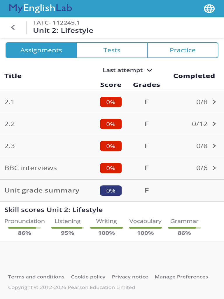 Unit 2 Lifestyle Assessment Summary | PDF