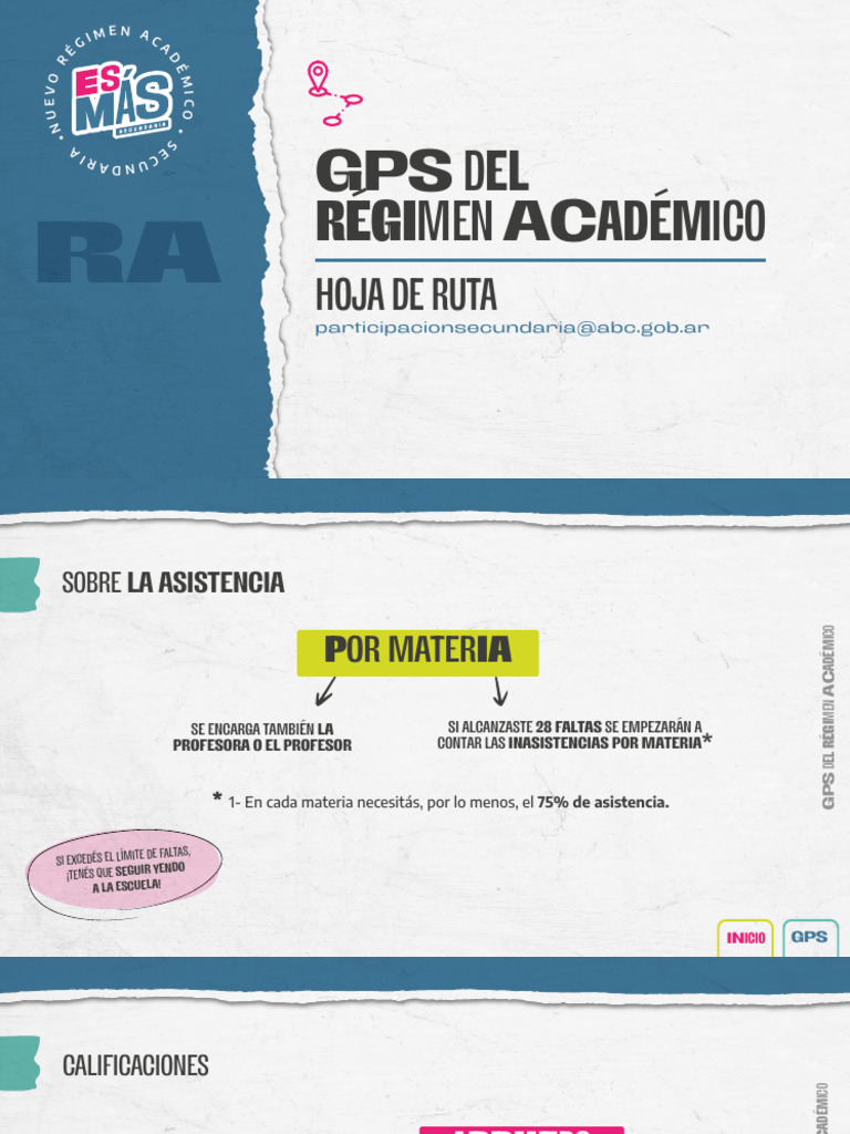 HOJA de RUTA Nuevo Régimen Académico | PDF