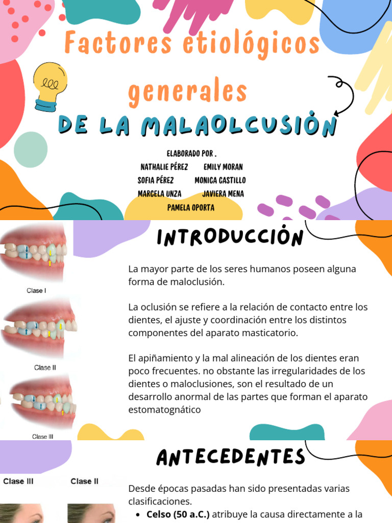 Presentación Diapositivas Propuesta Proyecto Creativo Organico Multicolor.pdf | PDF | Diente ...