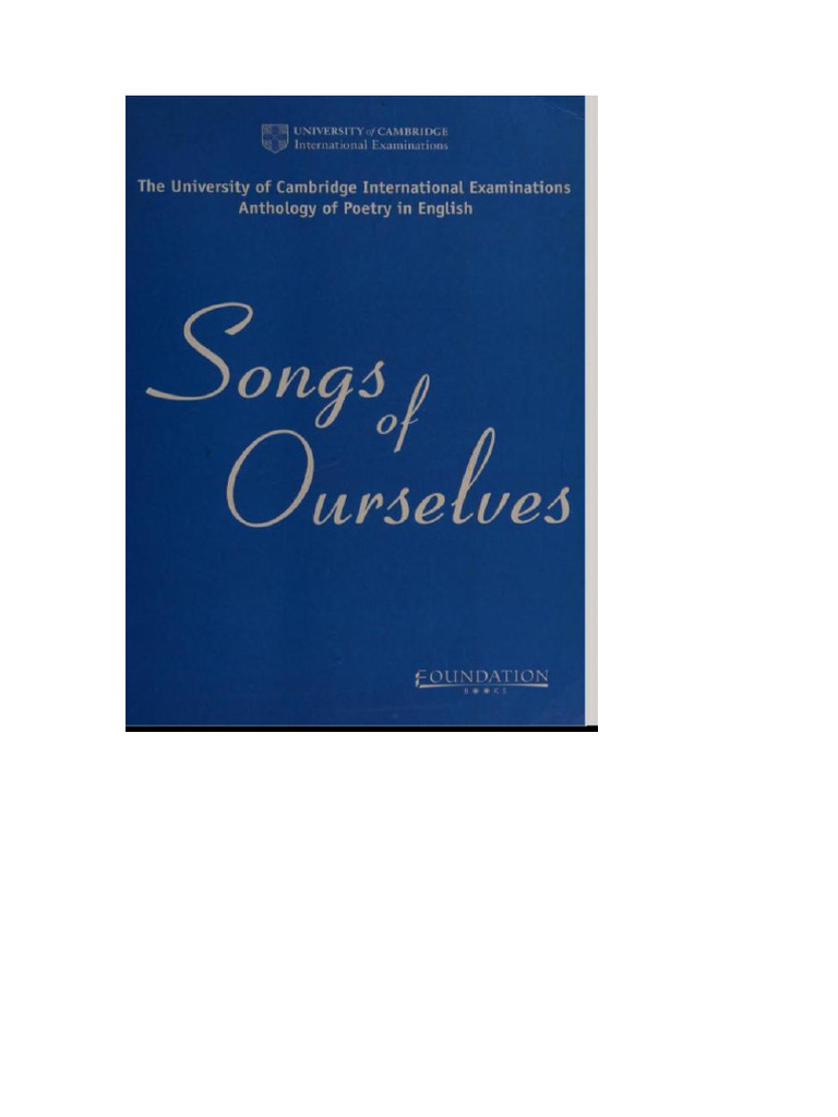 Songs of Ourselves Vol 1 | PDF