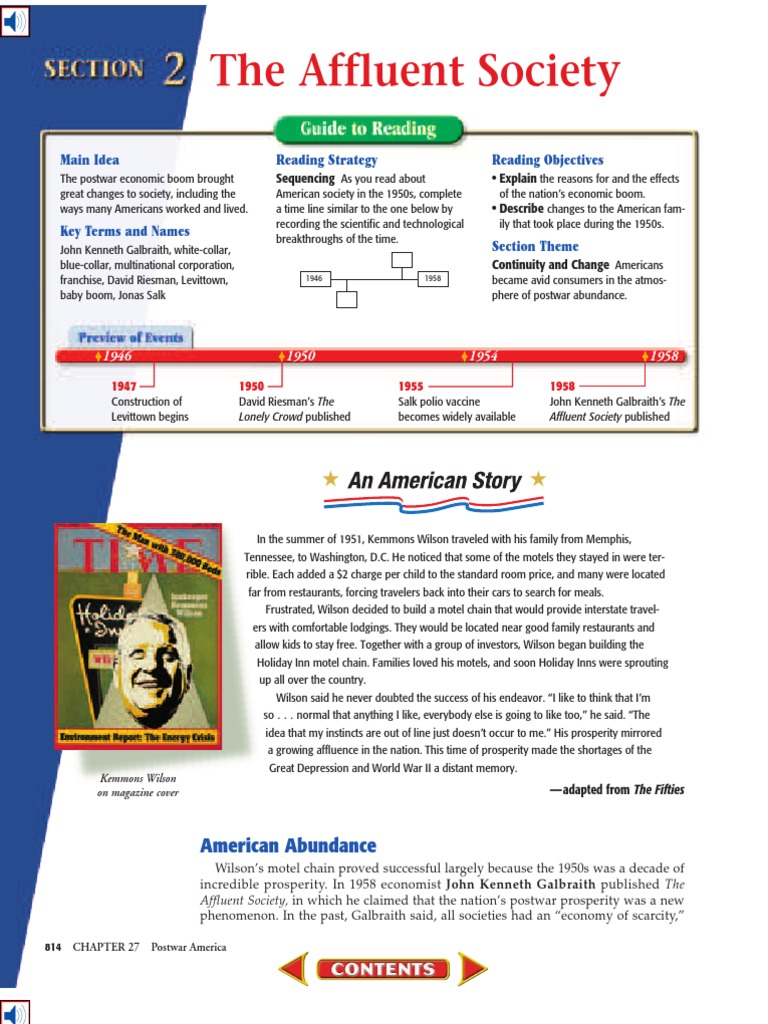 CH 27 Sect 2 Affluent Society | Download Free PDF | Suburb | Poliomyelitis