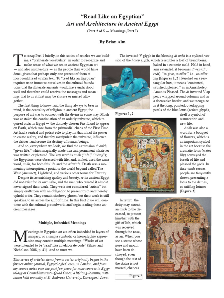 Understanding Ancient Egyptian Art | PDF | Isis | Egyptian Mythology