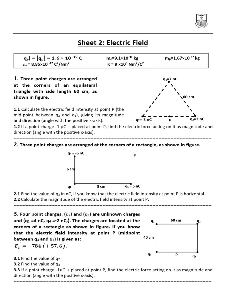 Electric Field Calculations in Physics | PDF | Electric Field ...