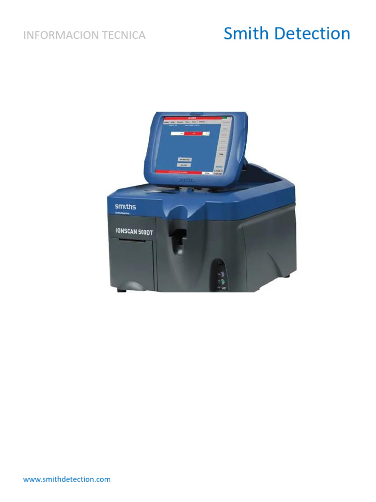 Ficha Tecnica Ionscan y Soter Rs | PDF