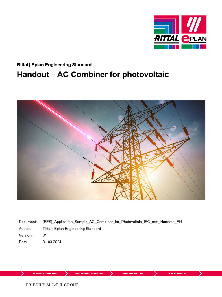 EES] Application Sample AC Combiner for Photovoltaic IEC Mm Handout En ...