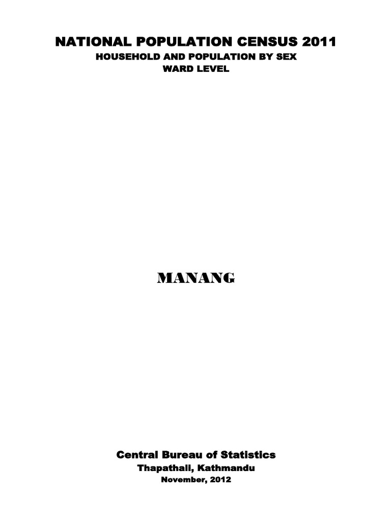 41Manang_WardLevel | PDF | Local Government | Nepal