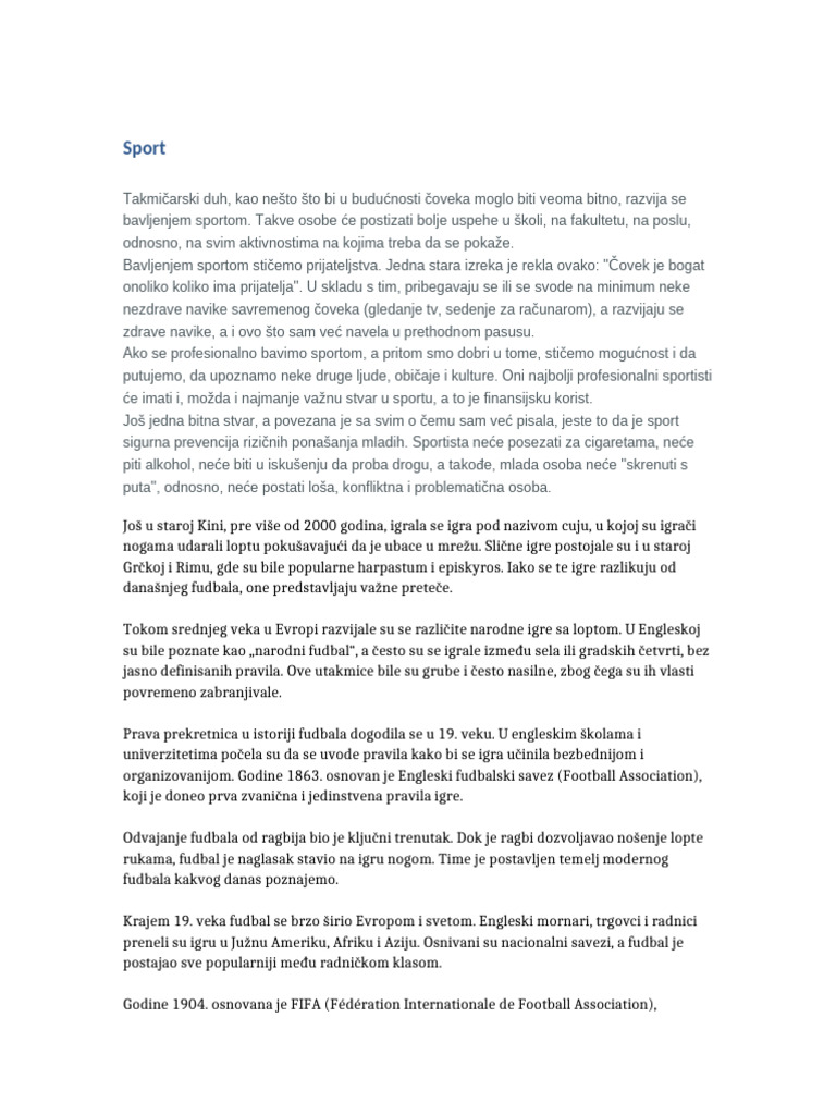 Sport | PDF