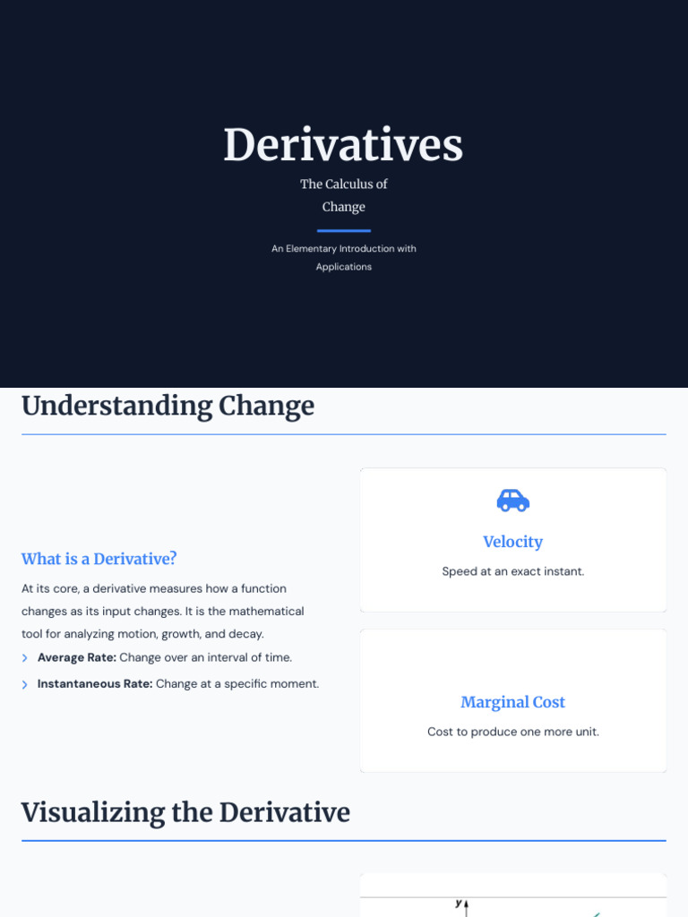 Understanding Derivatives in Calculus | PDF | Derivative ...