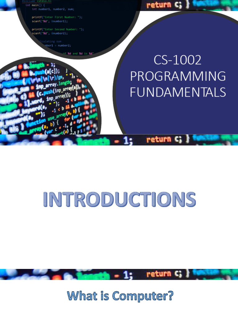 Lecture#1 | PDF | Computer Data Storage | Random Access Memory