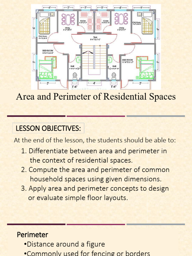 9-Area-and-Perimeter-of-Residential-Spaces (1) | PDF | Area ...