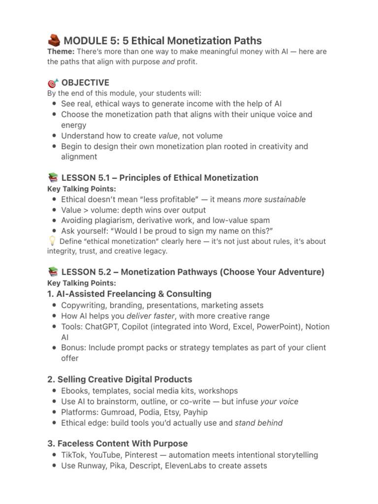? Module 5 Outline | PDF