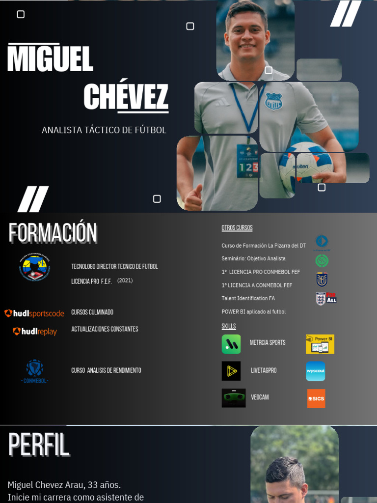 Cv Miguel Chevez Araujo | PDF | Asociación de Futbol | Deportes