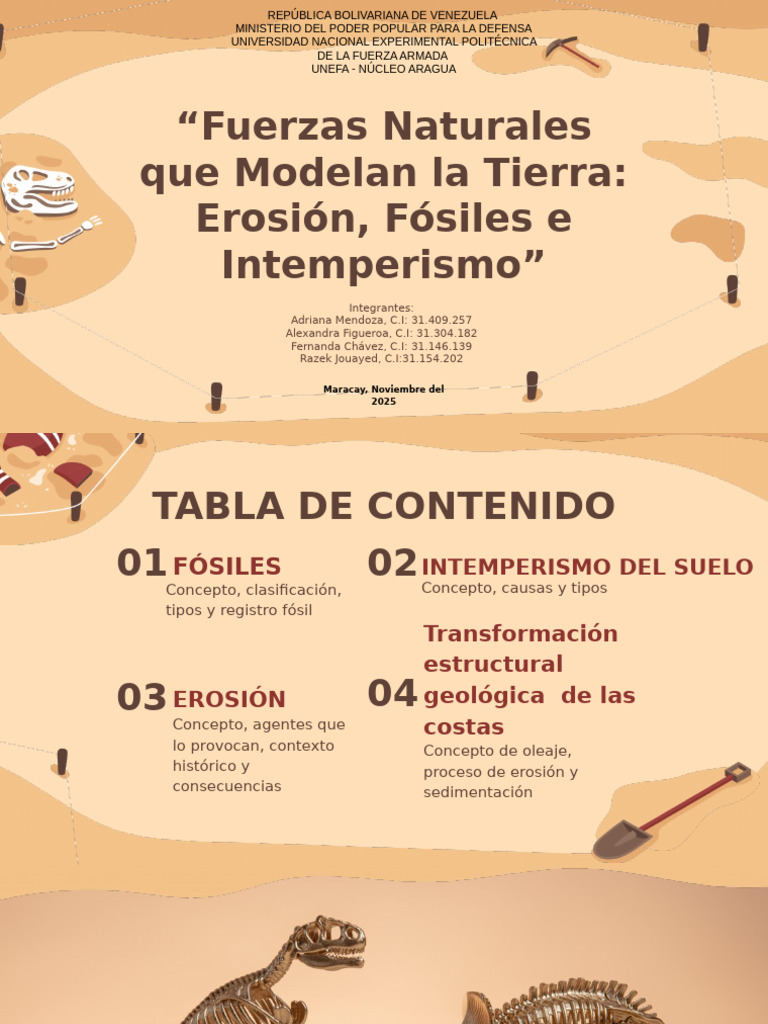 Geologia fosiles, erosion y etc. | PDF | Meteorización | Fósil