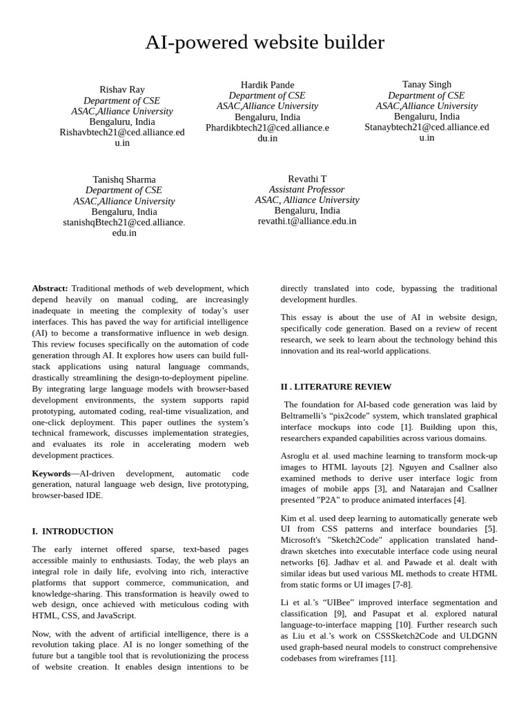 PRINT EDITION --Final Year Research Paper - Rishav Ray (2) | PDF | World Wide Web | Internet & Web