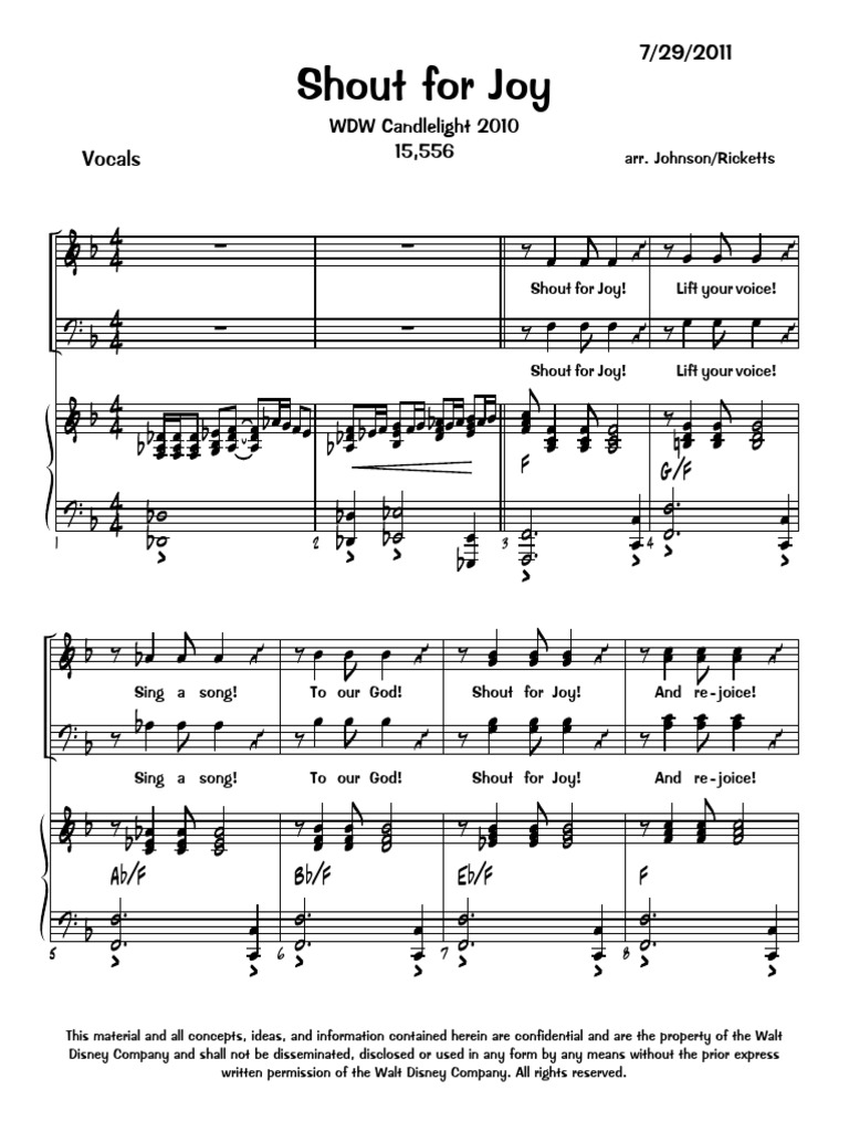 Shout for Joy | PDF