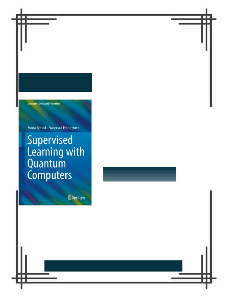 Supervised Learning with Quantum Computers Maria Schuld eBook premium student version | PDF