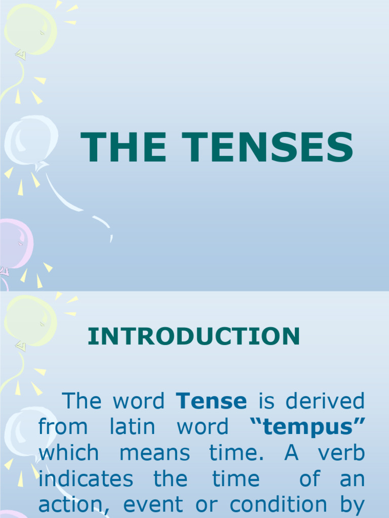 Understanding English Verb Tenses | PDF | Grammatical Tense | Language ...