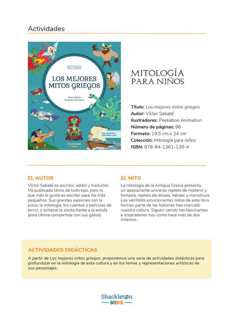 14 Mito MitosGriegos ACT | PDF | Mitología griega | Cambio de forma