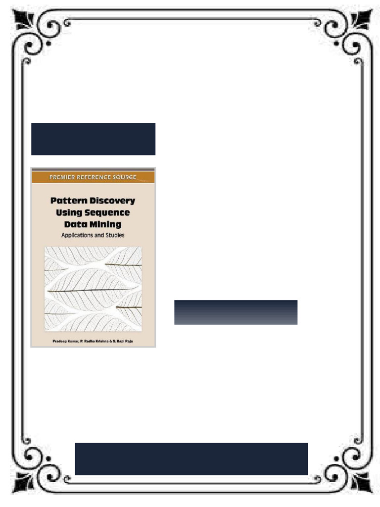 Pattern Discovery Using Sequence Data Mining Applications and Studies 1st Edition Pradeep Kumar ...