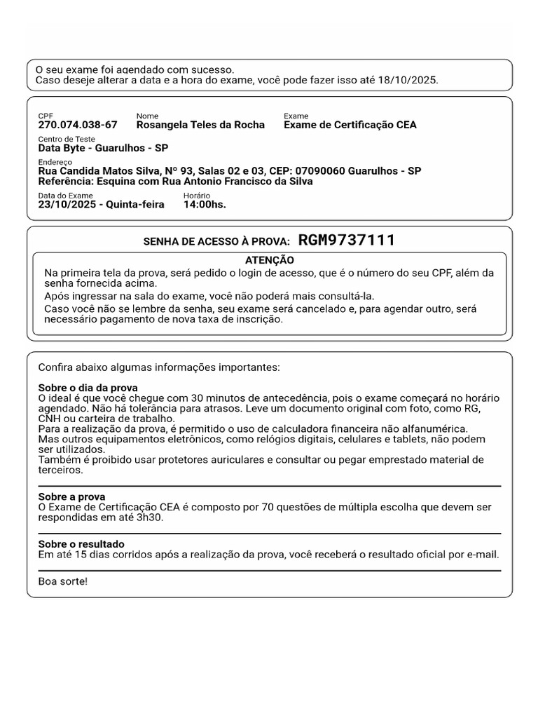 Inscreva-se Na CEA – ANBIMA | PDF