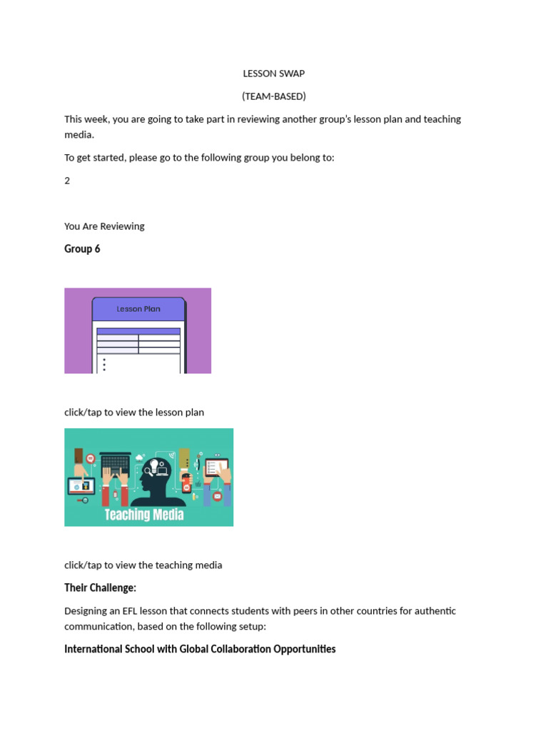 EFL Lesson Plan Review Guide | PDF