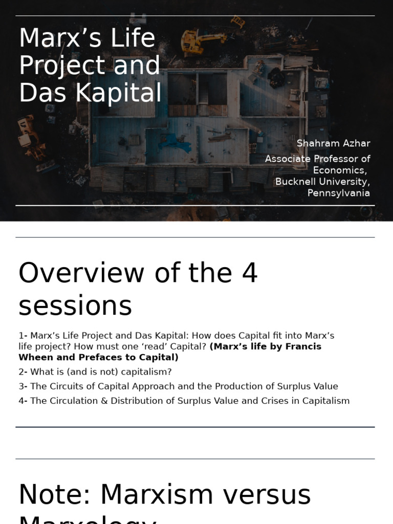 Marx Lecture 1 | PDF | Value (Economics) | Karl Marx