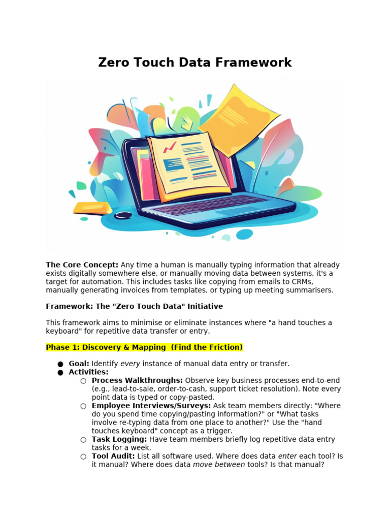 ? Zero Touch Data Framework | PDF | Automation | Customer Relationship ...