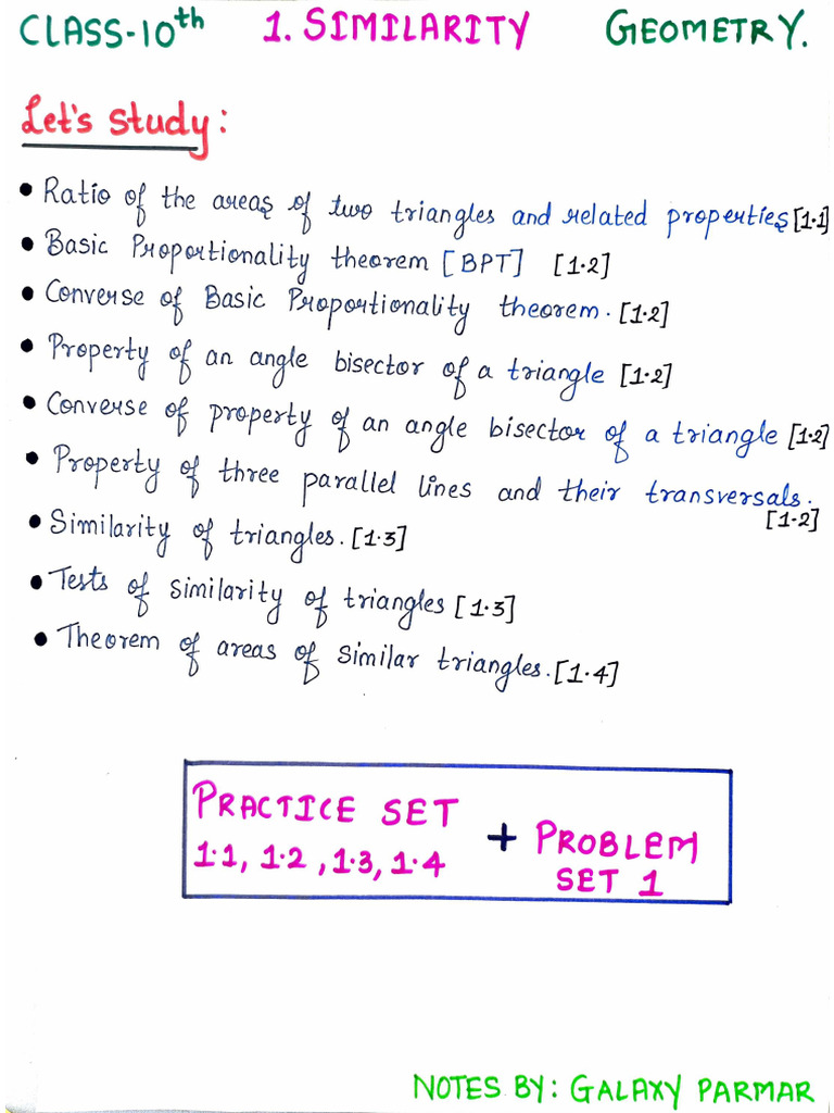 Geometry Notes by Gp | PDF