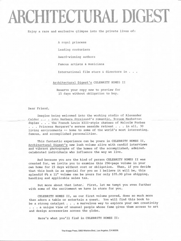 TNM Architectural Digest Book Celebrity Homes II 20170901 0440 | PDF