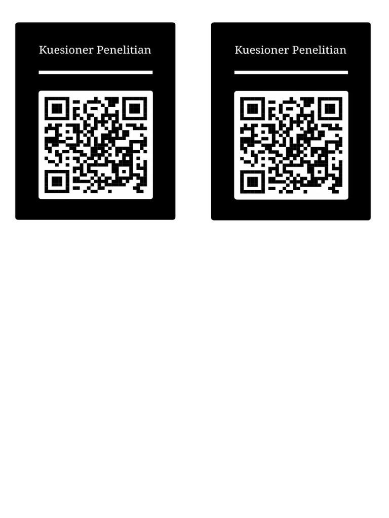 Qr Code Kuesioner | PDF