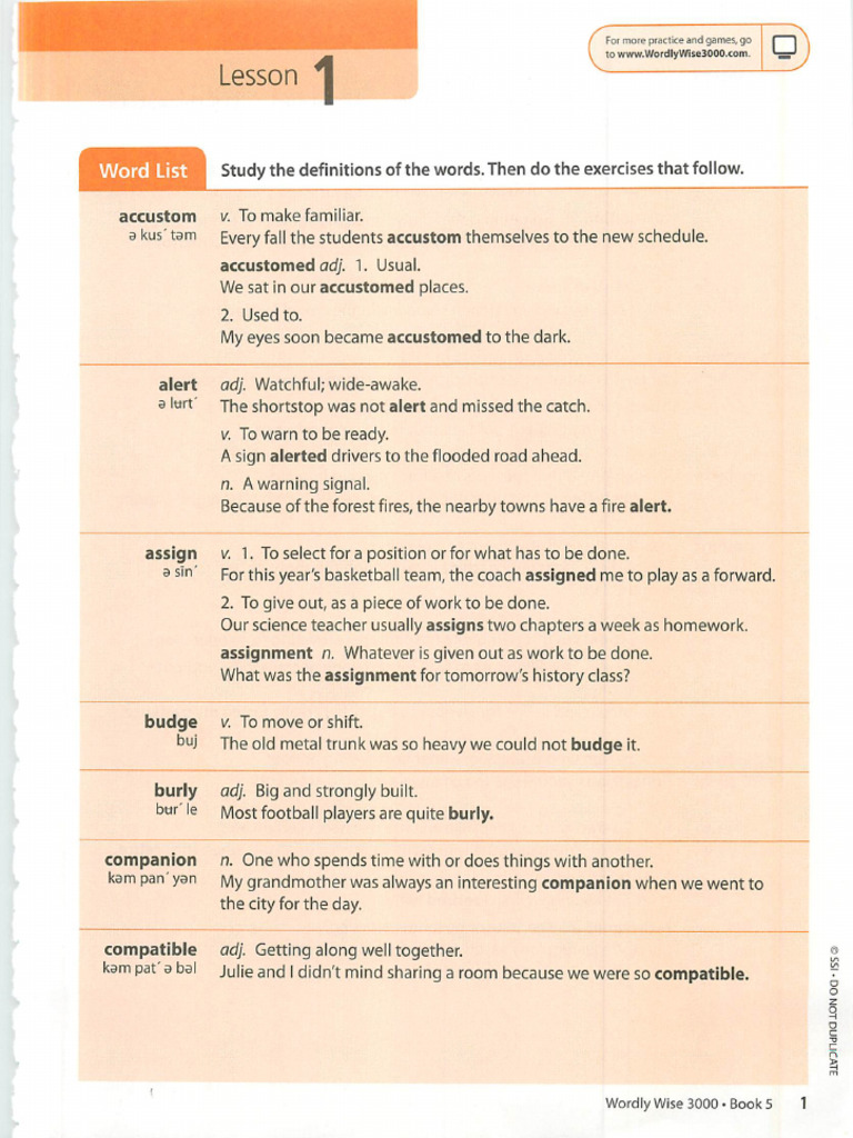 Book 5 Lesson 1 | PDF