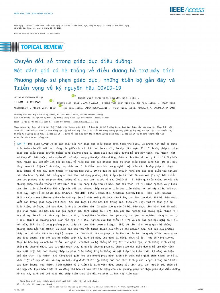 Digital Transformation in Nursing Education a Systematic Review on ...