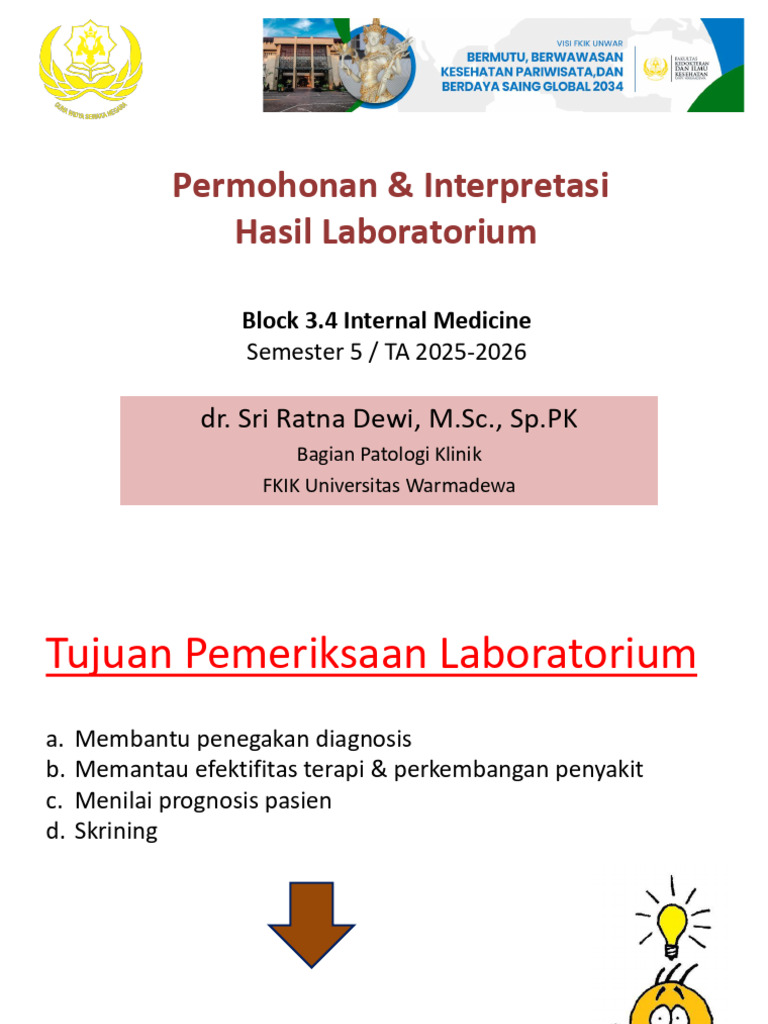 Interpretasi Hasil Laboratorium Medis | PDF