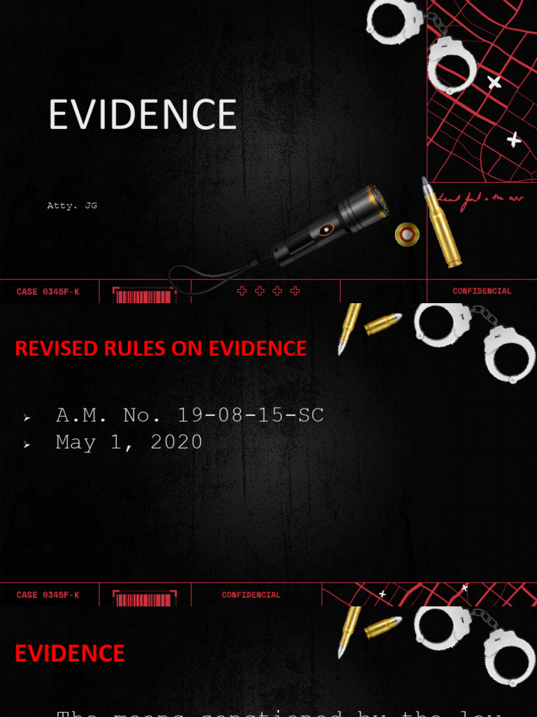 Understanding the Revised Rules on Evidence | PDF | Evidence (Law ...