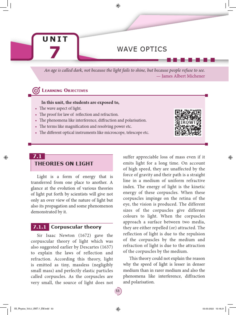 12th_Physics_Vol-2_English Medium_Text-61-112 | PDF | Light | Waves