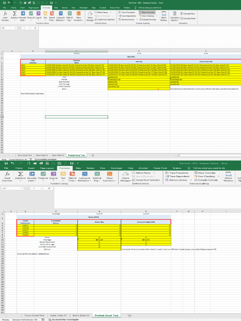 Hasil Test Excel - 19 April 2025 | PDF