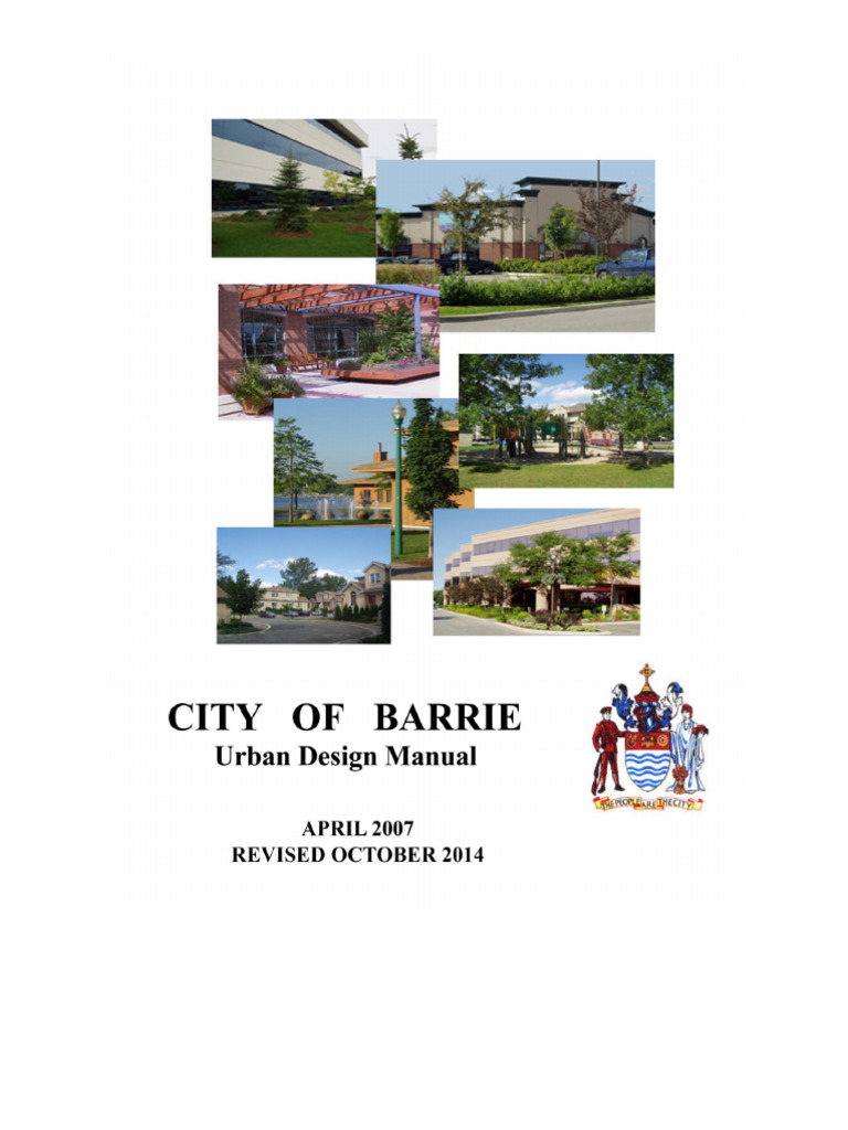 Barrie Urban Design Guidelines Manual | PDF | Accessibility | Sidewalk