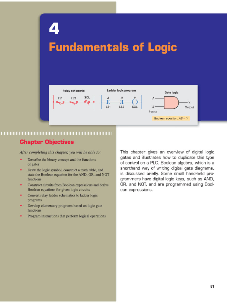 4-Fundamentals of PLC logic and basic programming | PDF