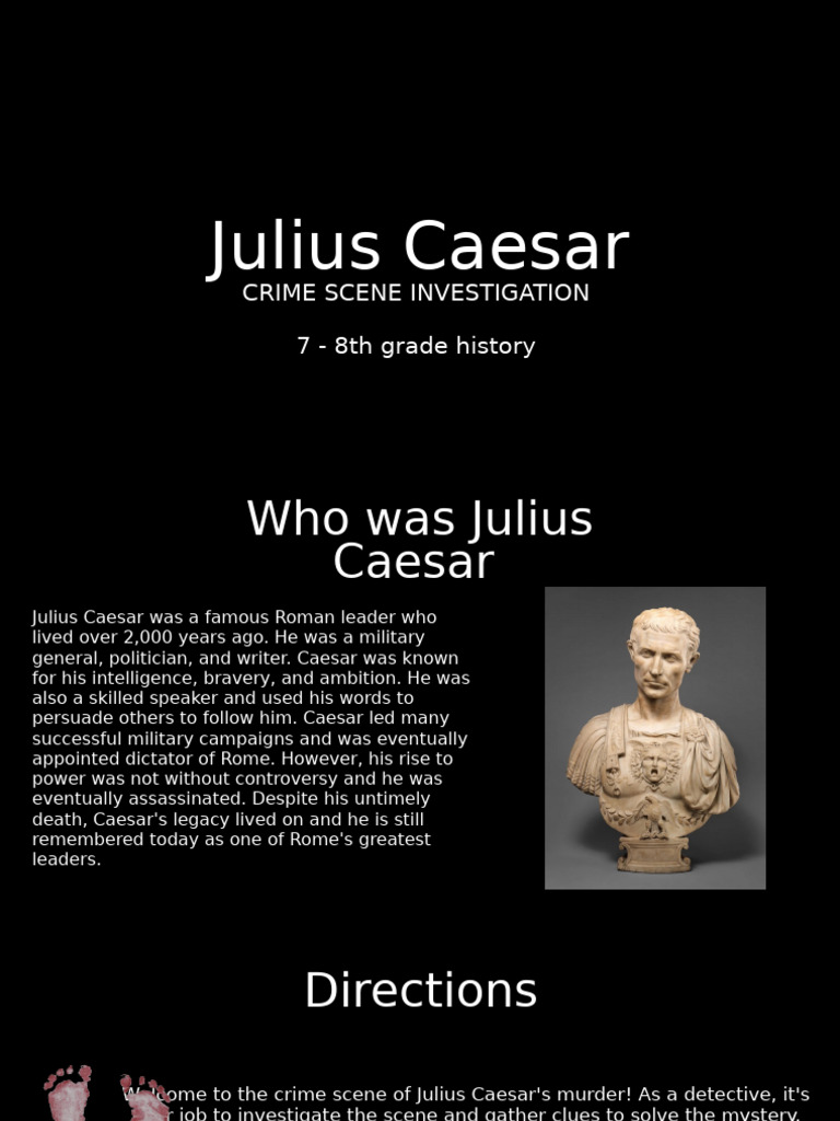 Investigating Julius Caesar's Murder | PDF | Julius Caesar | Ancient Rome